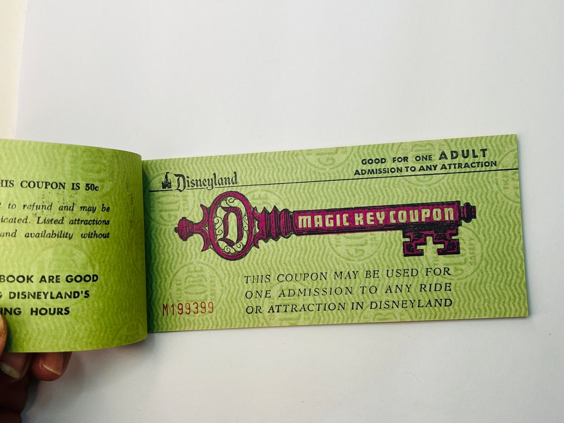 RARE 1960 Disneyland Magic Key Book COMPLETE Book 10 - Etsy