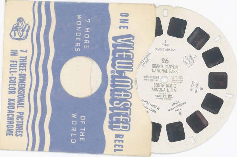 4.00 EACH VIEWMASTER REELS National Parks, Cities - Etsy
