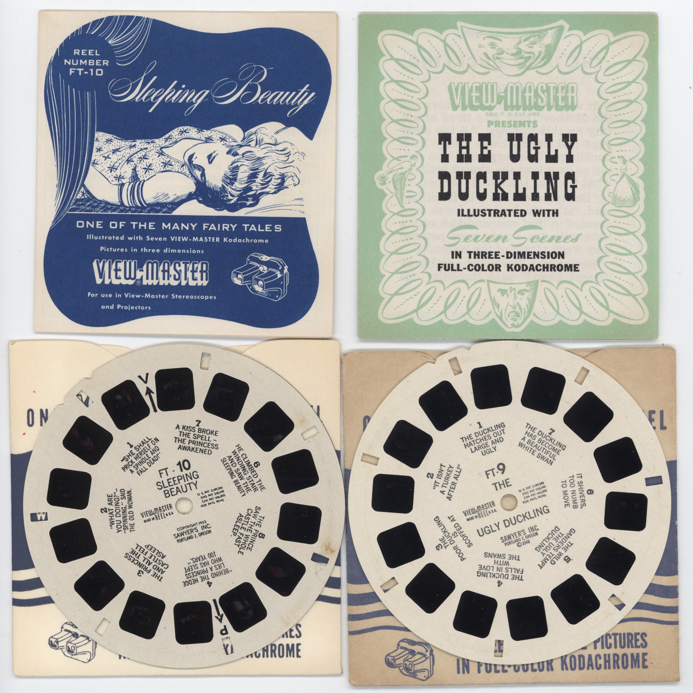 Viewmaster Fairy Tale Reels With Booklets - Etsy