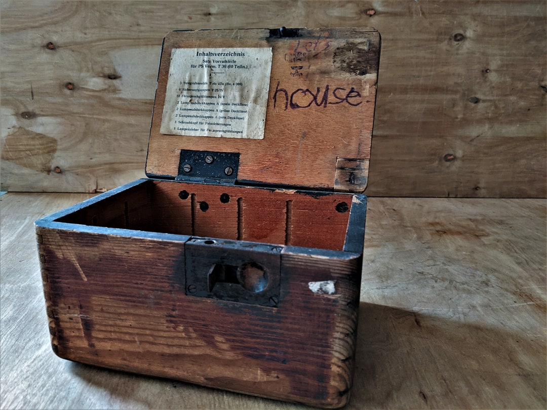 Pre War Wooden Fuse Box/ Germany/ Lidded Utility Box/1930s - Etsy
