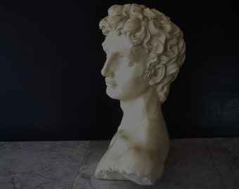 Marble David Bust - Etsy