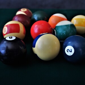 Vintage Bakelite Billiards Balls/ Mid Century Era Pool - Etsy