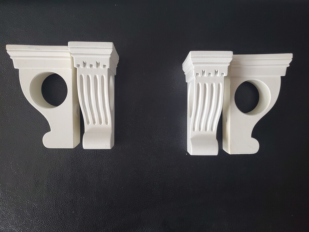 Romanesque Corbels/ Curtain Rod Brackets/ Architectural Hardware ...