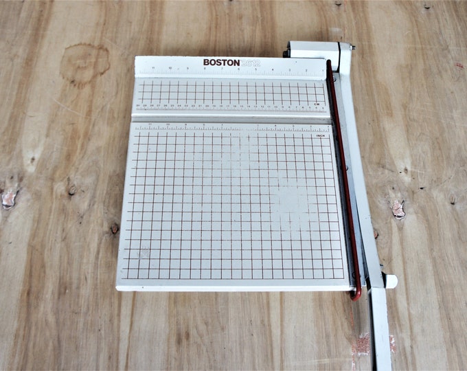 Boston 2612 Paper Trimmer/ Guillotine Cutter/ 12 Inch/ Wooden Base - Etsy