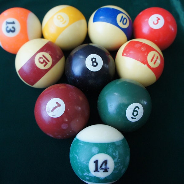 Vintage Pool Balls - Etsy