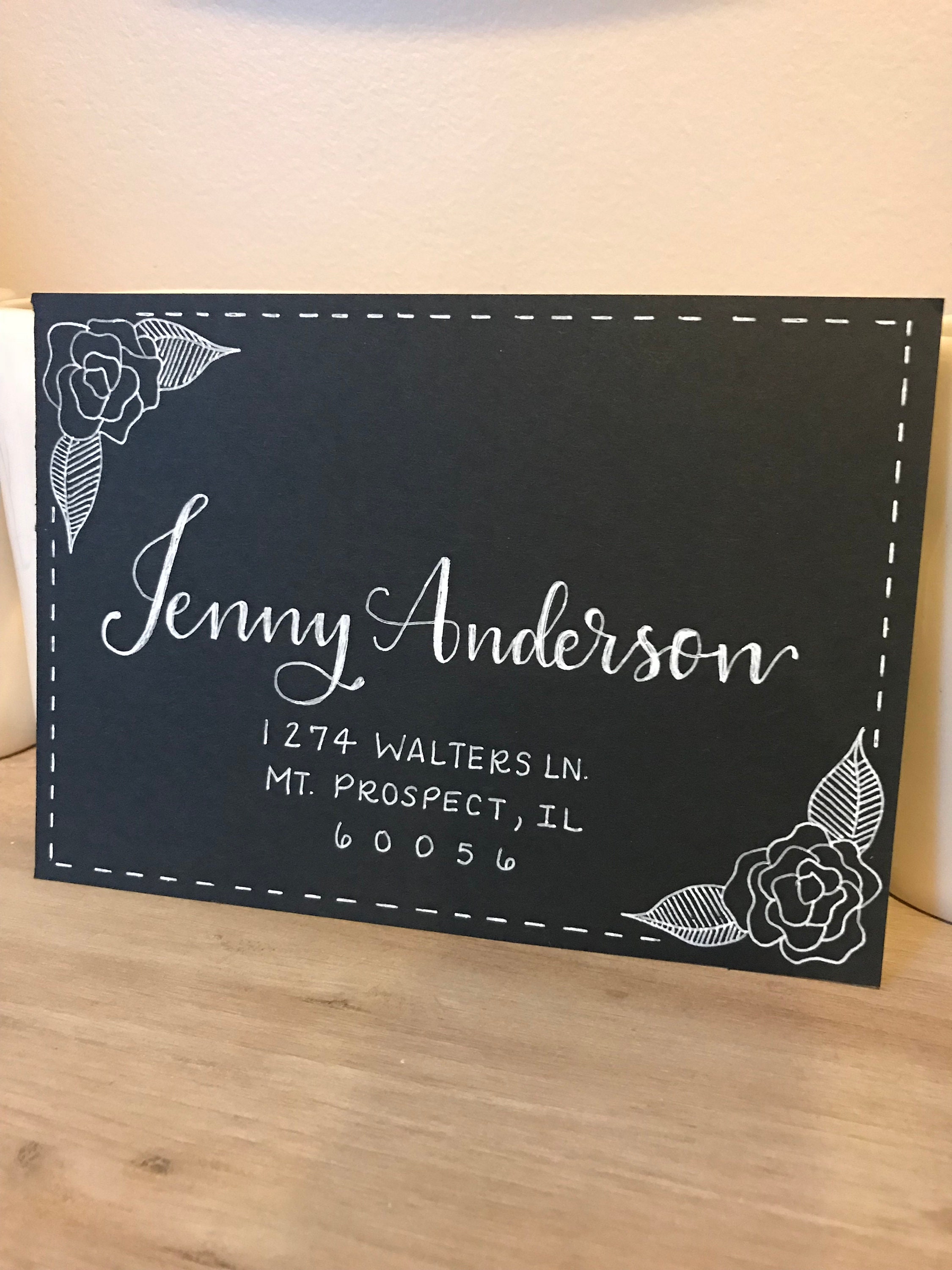 Hand-lettered Calligraphy Script Envelopes - Etsy