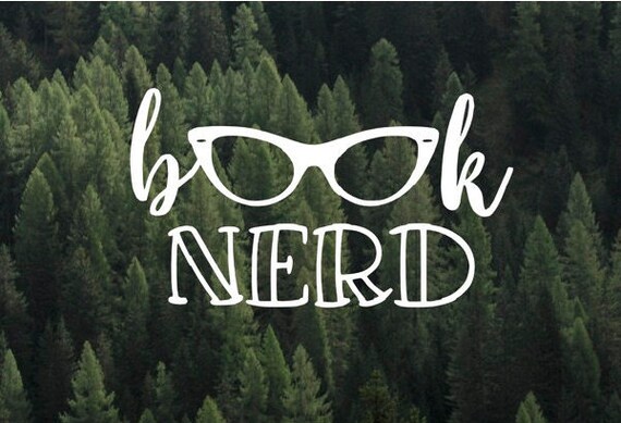 Book Nerd Vinyl Decal - Etsy