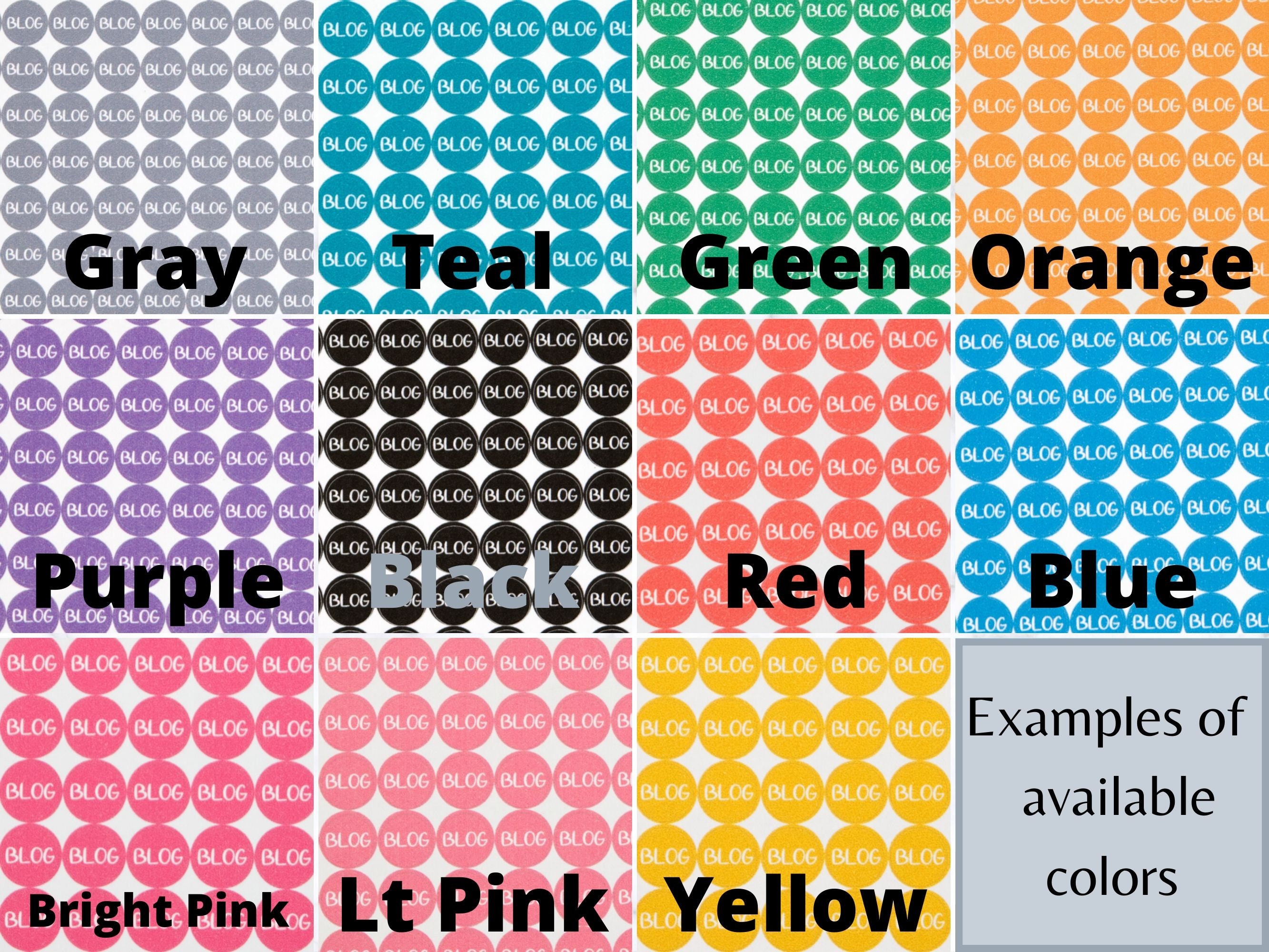 Small Live Dot Stickers for Coiled and Disk Bound Planners - Etsy