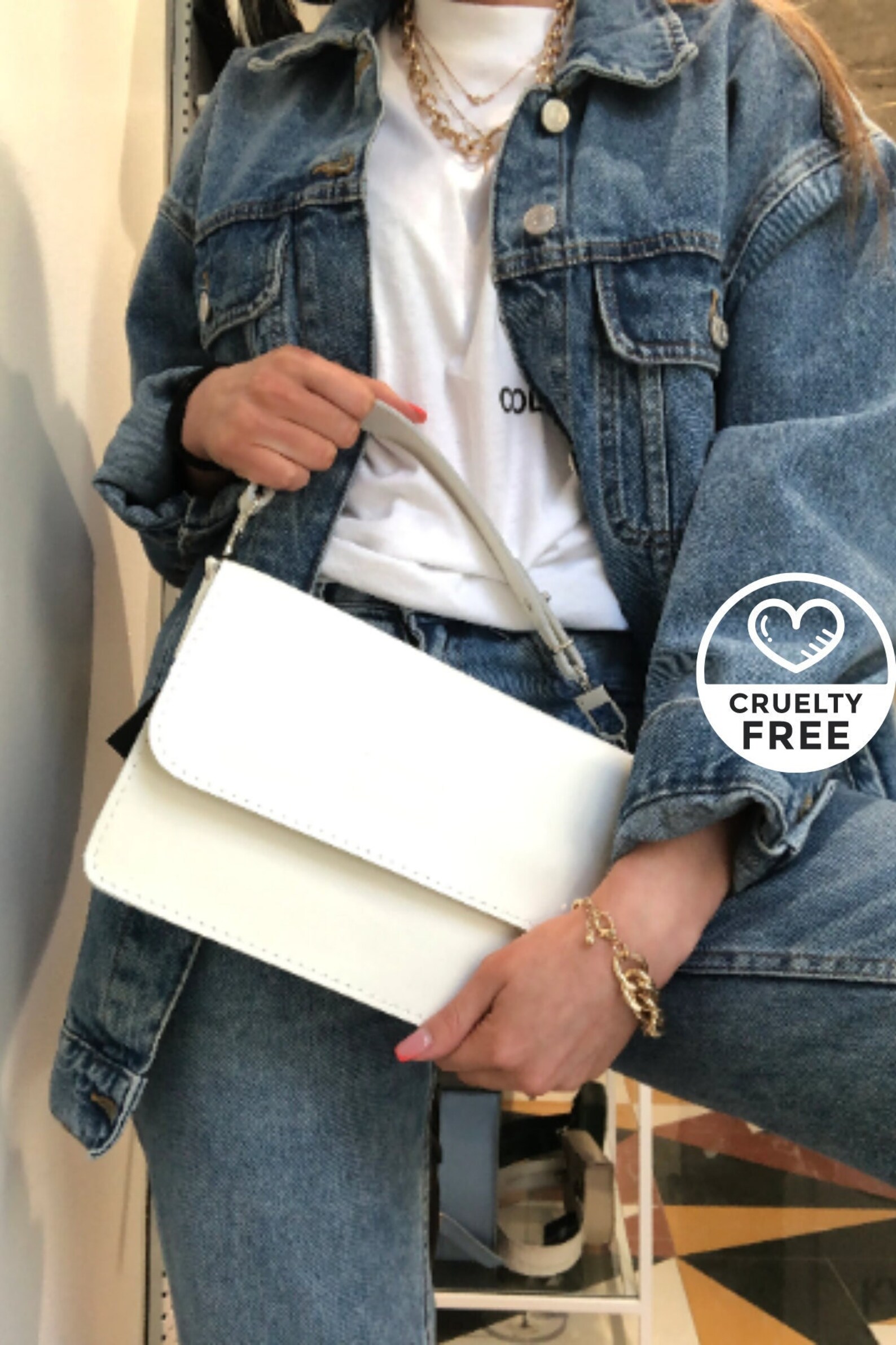 Small Capacious Handbag for Everything Natural White Leather - Etsy