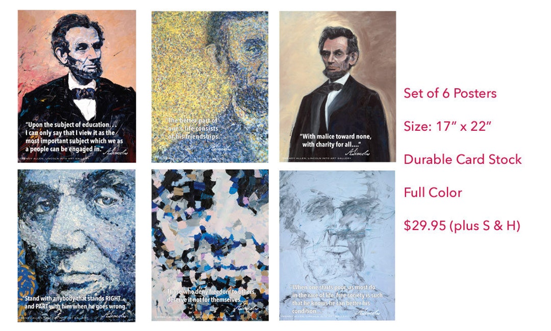 Abraham Lincoln Posters: "words to Learn By" Motivational Quotes (set ...