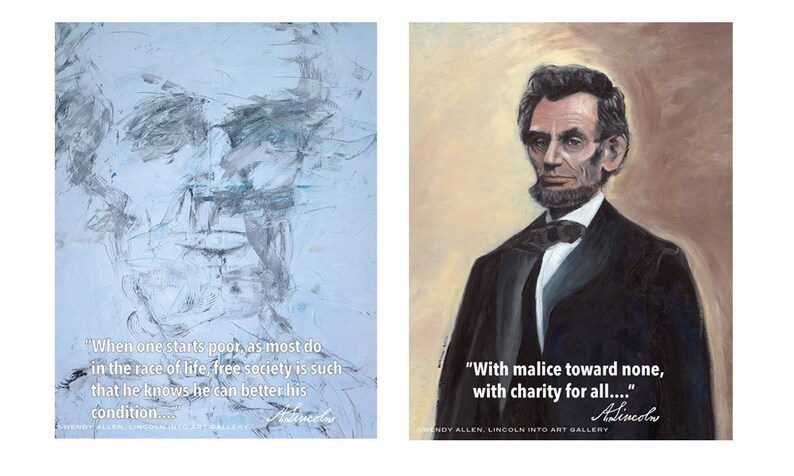 Abraham Lincoln Posters: "words to Learn By" Motivational Quotes (set ...