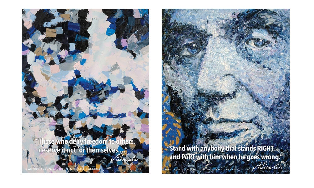 Abraham Lincoln Posters: "words to Learn By" Motivational Quotes (set ...