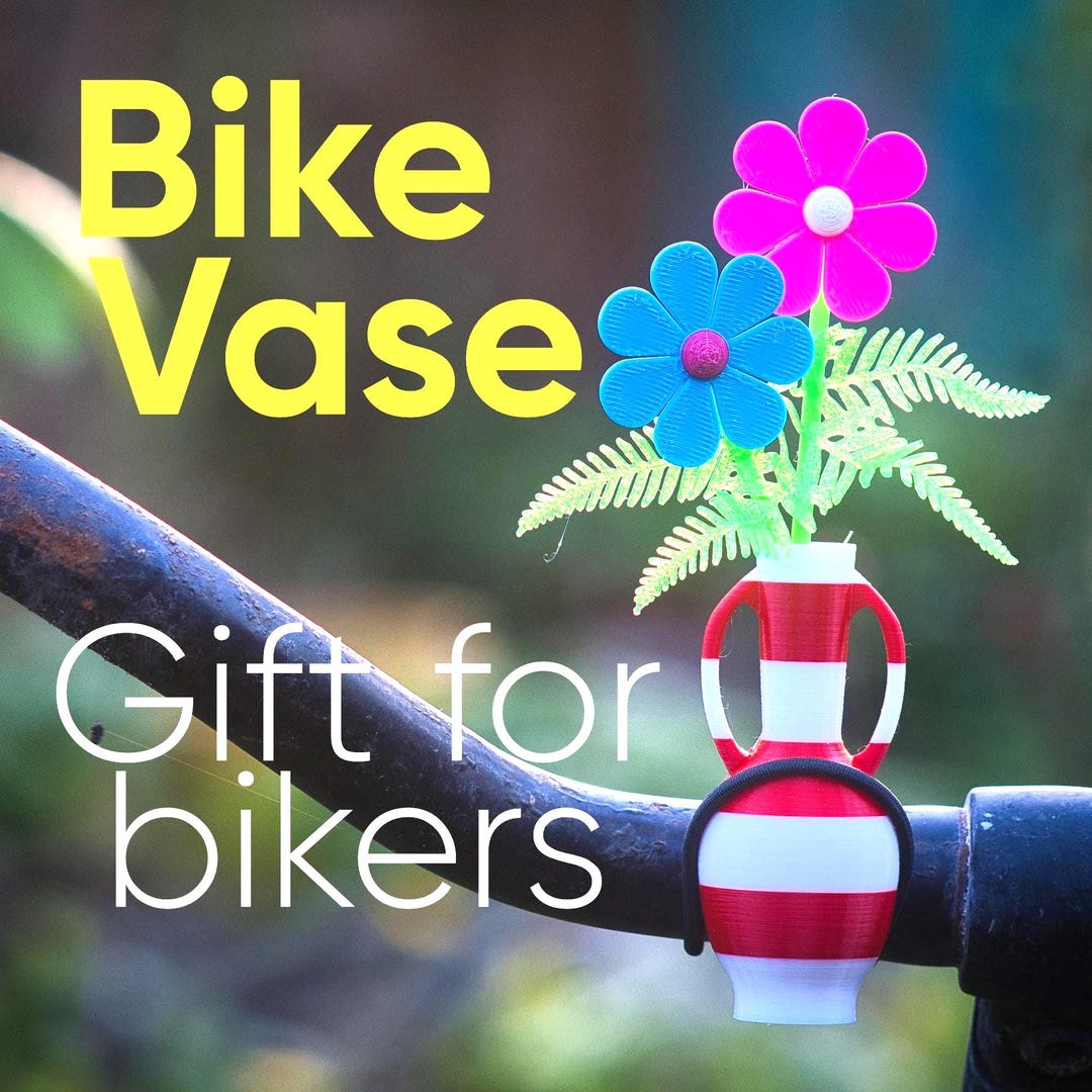 Bike Vase Model Egypt4 Bike Flower Vase for Handlebars. - Etsy