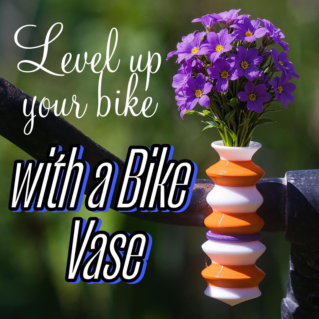 Bike Vase Model Aladdin7 Bike Flower Vase for Handlebars. Great Gift ...
