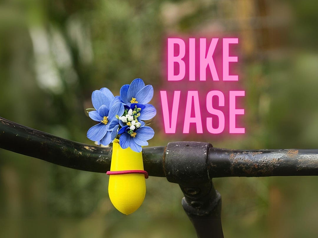 Bike Handlebar Vase – One Color Cycling Flower Holder – Lenkervase ...