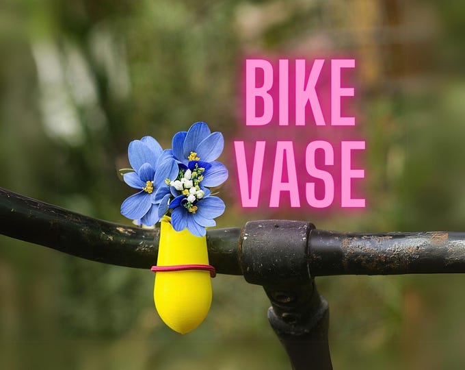 Bike Flower Vase for Handlebars Fun Biking Accessory for Summer, Flower ...