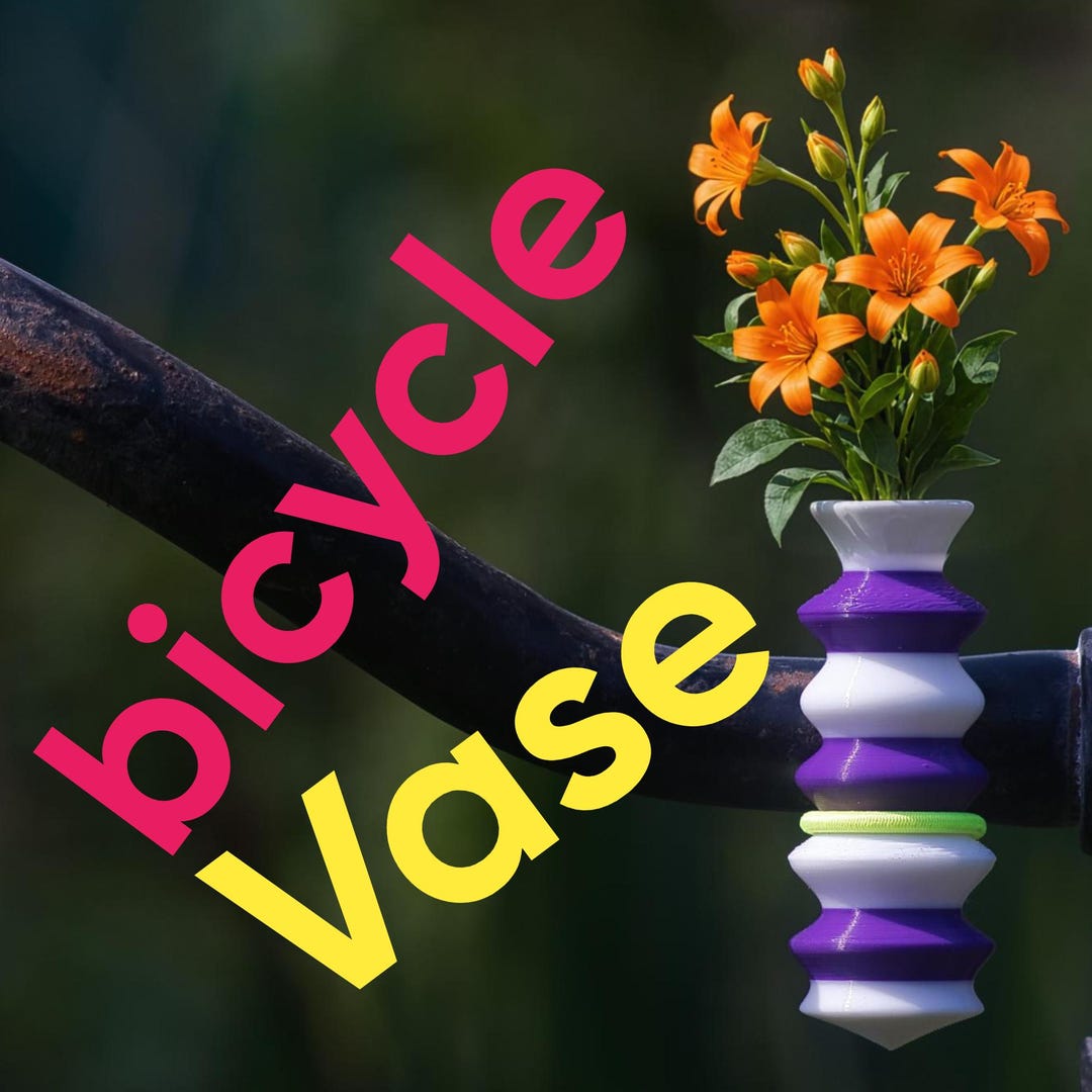 Bike Vase Model Aladdin12 Bike Flower Vase for Handlebars. Great Gift ...