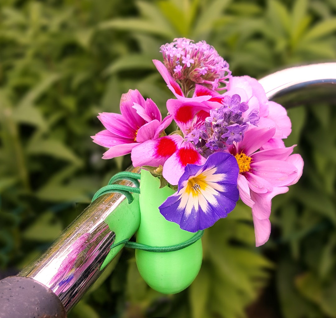4-pack Bike Vases for on Your Bicycle Full With Flowers. 3D Printed ...