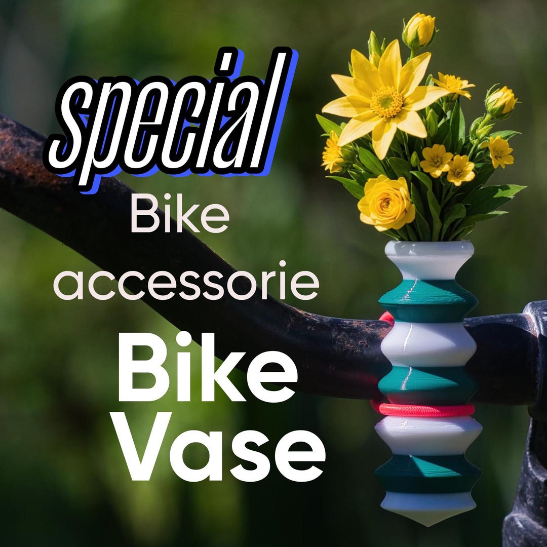 Bike Vase Model Aladdin10 Bike Flower Vase for Handlebars. Great Gift ...