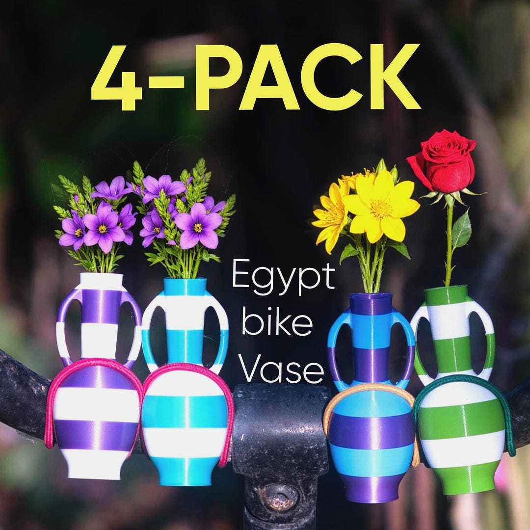 4-pack Bike Vase Model Egypt8 Bike Flower Vase for Handlebars. - Etsy