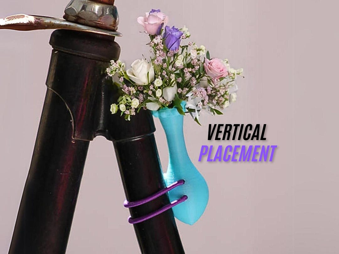 Bike Flower Vase Vertical Bars. Great Gift for Bikers. - Etsy