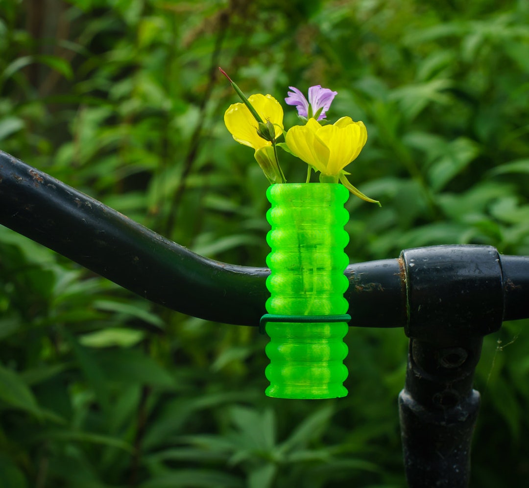 Bike Vase for Handlebars – Mini Flower Holder for Bicycle – Unique ...