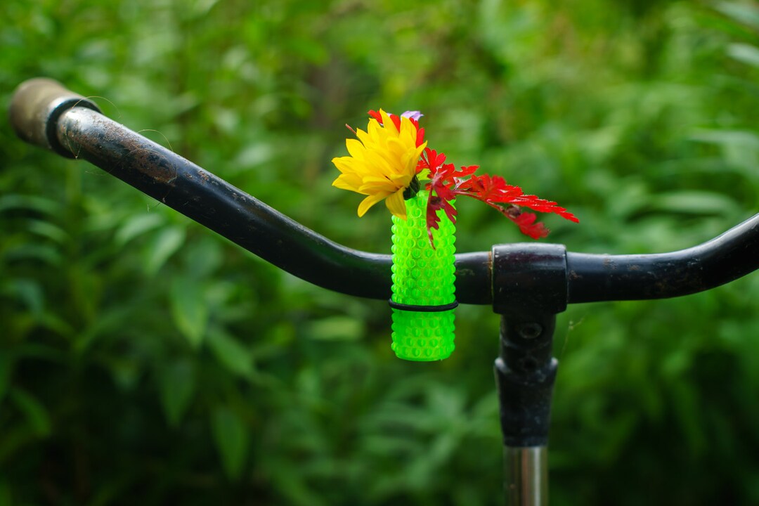 1x Bike Vase Transparent Green V1 for Your Bicycle With a Colored ...