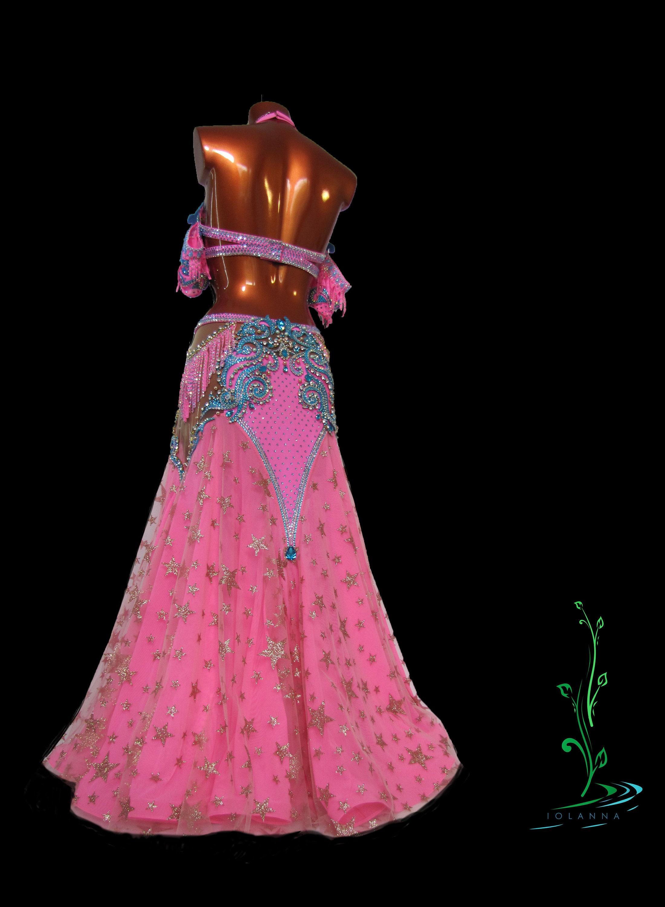 Elegant Bellydance Costume Pink Dance Costume Classic Costume Belly ...