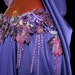 Purple Belly Dance Costume With Hip Cut Outs, Oriental Fringed Dancing ...