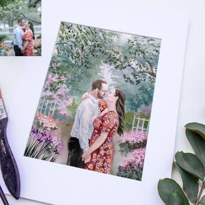 Custom Wedding Portrait, Hand-painted Watercolor Art - Etsy