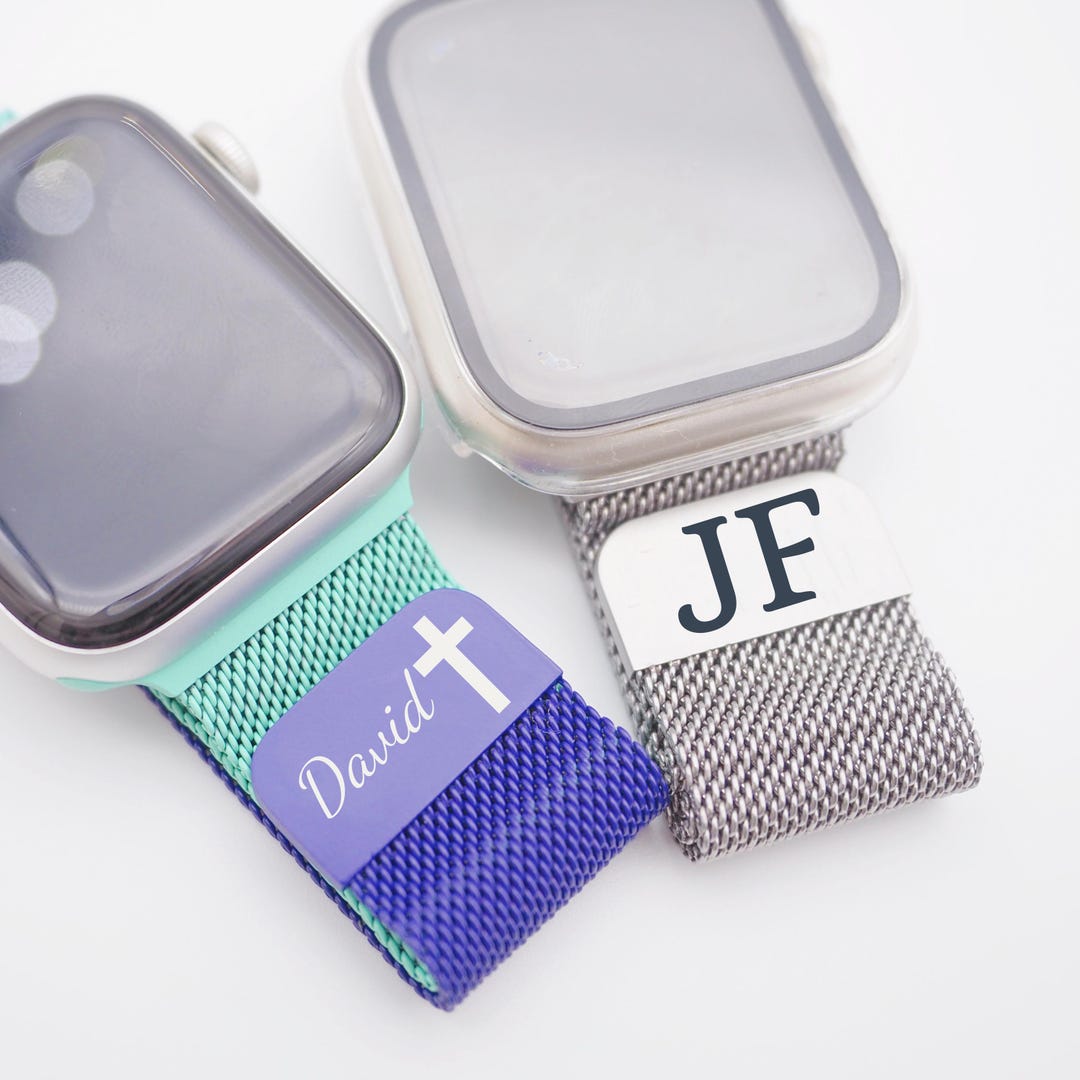 Monogram Watch Band for Men Personalized Watch Band Engraved Magnetic ...