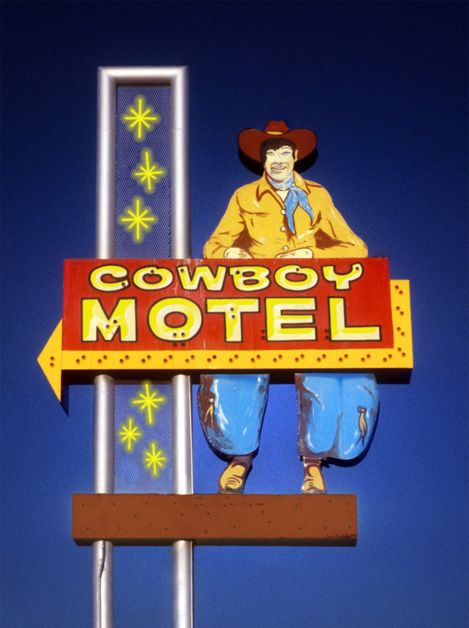 Large Cowboy Motel Magnet - Etsy