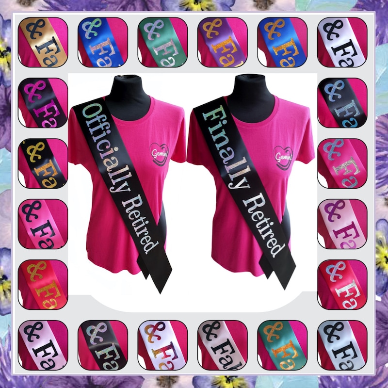 Retirement Women Sash - Etsy UK