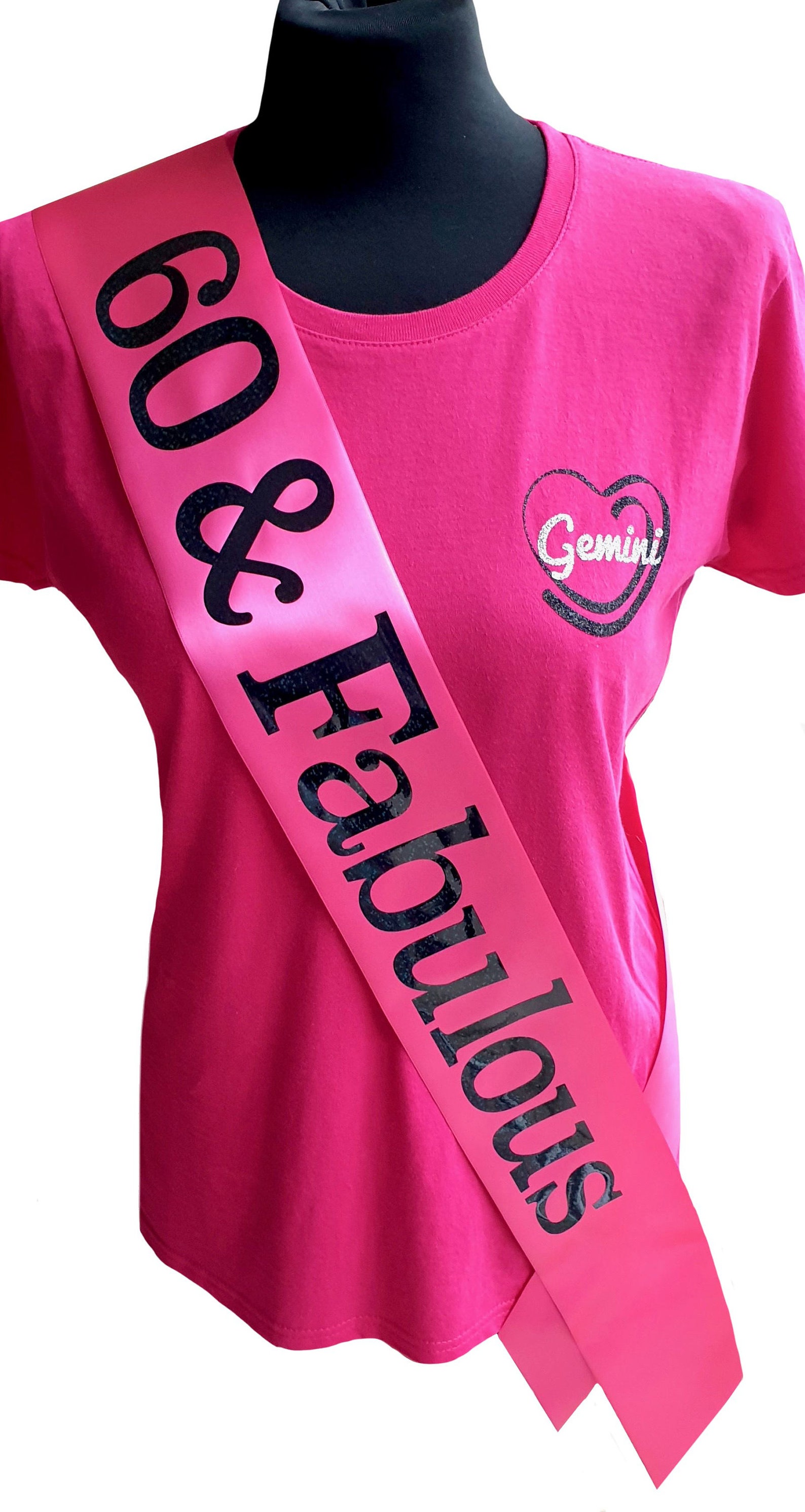 60 And Fabulous Birthday Sash Choose Your Colour Glitter | Etsy