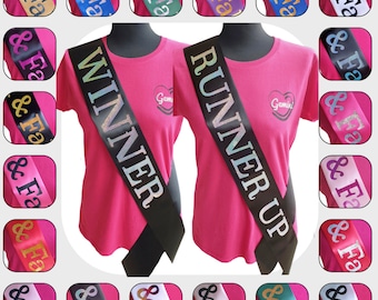 1st Runner up Sash - Etsy