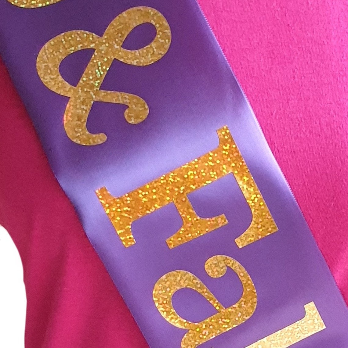 Competition Sashes - High Quality Ribbon With Glitter Holographic ...