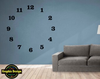 Clock Wall Decal - Etsy
