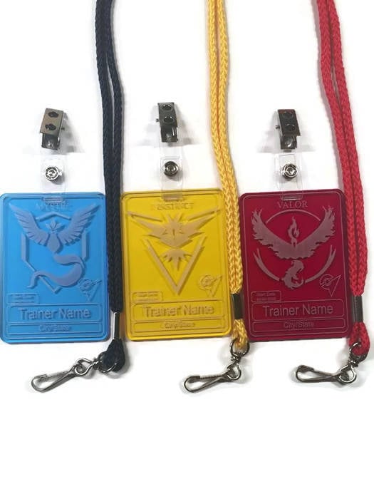 Pokemon Go Trainer Badge Personalized Laser Cut Name Badge for | Etsy