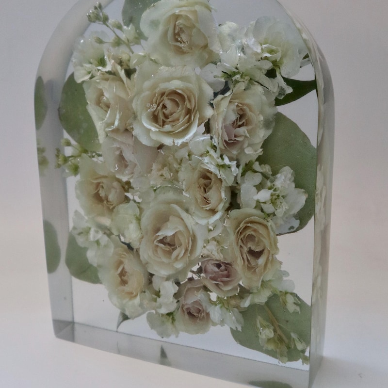 Acrylic Block Art Flower - Etsy