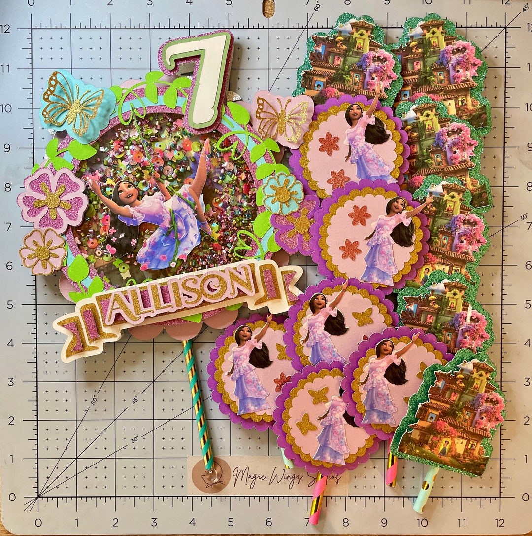 Encanto Isabela Cake Topper Shaker 3D Birthday Cake Topper Casita ...