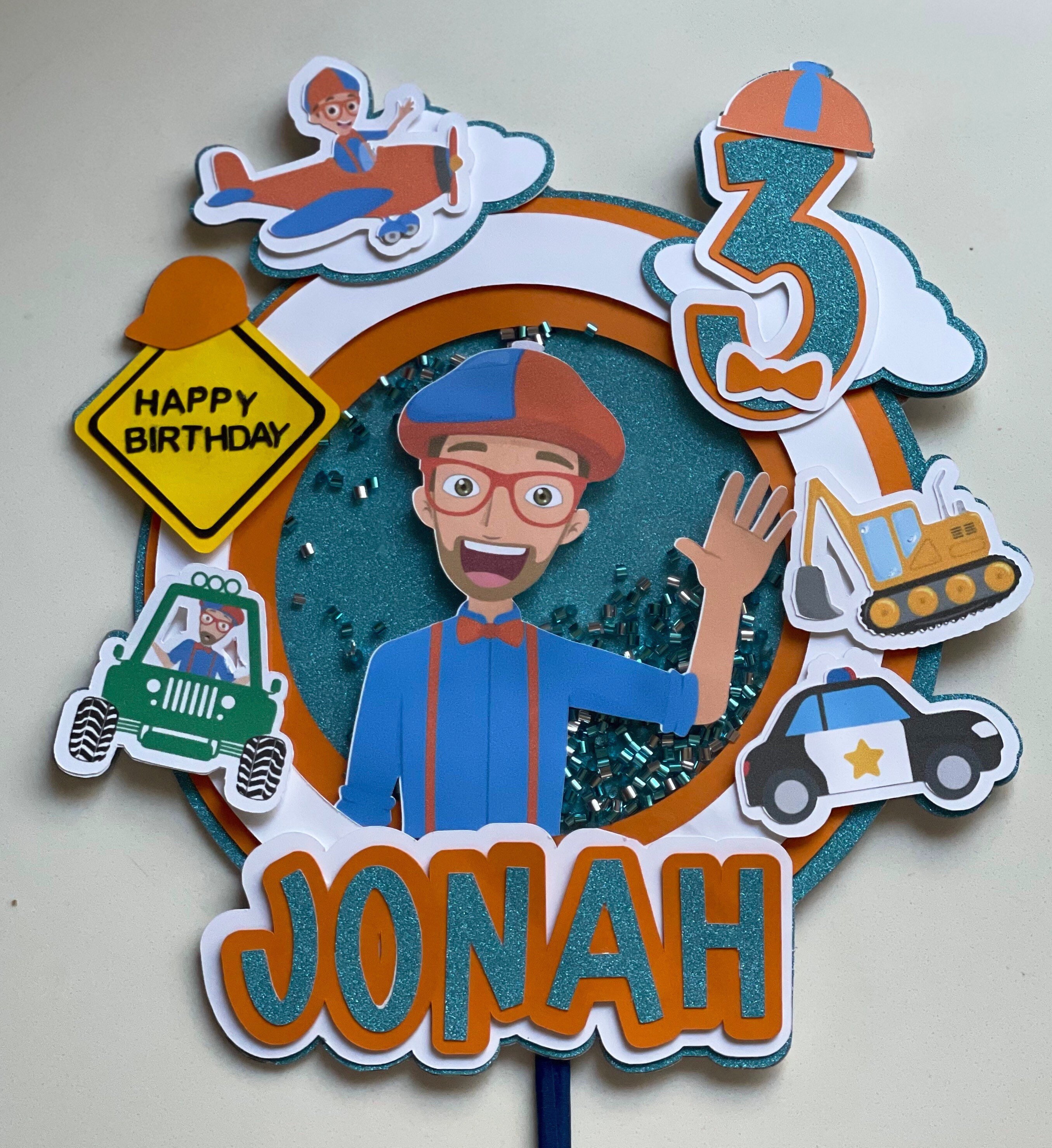 Party Favors Party Favors & Games decoration cake custom made Blippi ...