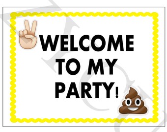 Poop Emoji Sign | Etsy