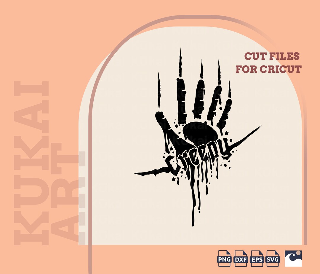 Cricut Creepy Hand Svg, Blood Svg, Claw Marks, Scratches Svg, Spooky ...
