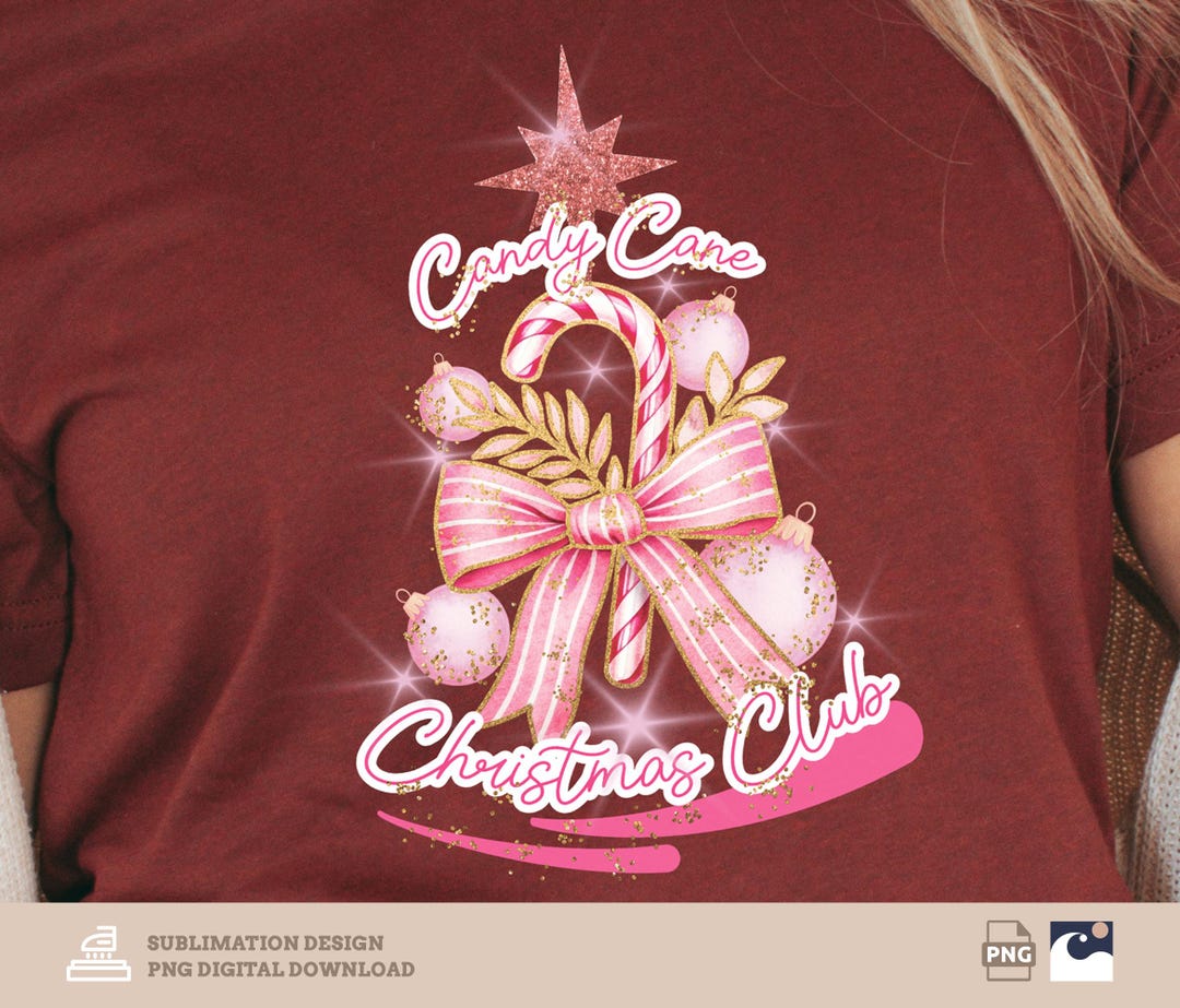 Candy Cane Christmas Club Png, Pink Christmas, Christmas Tree Png, T ...
