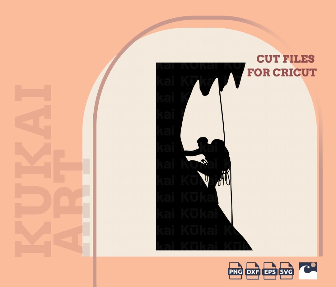 Rock Climber Svg, Man Climbing Mountain, Rocker, Mountain Climber ...