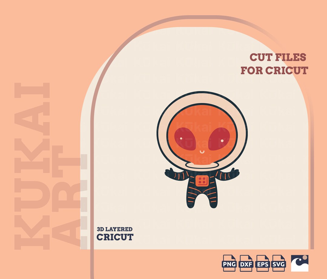 Alien 3D Paper Craft Template, UFO Svg, Alien Cut File, Cut Files for ...