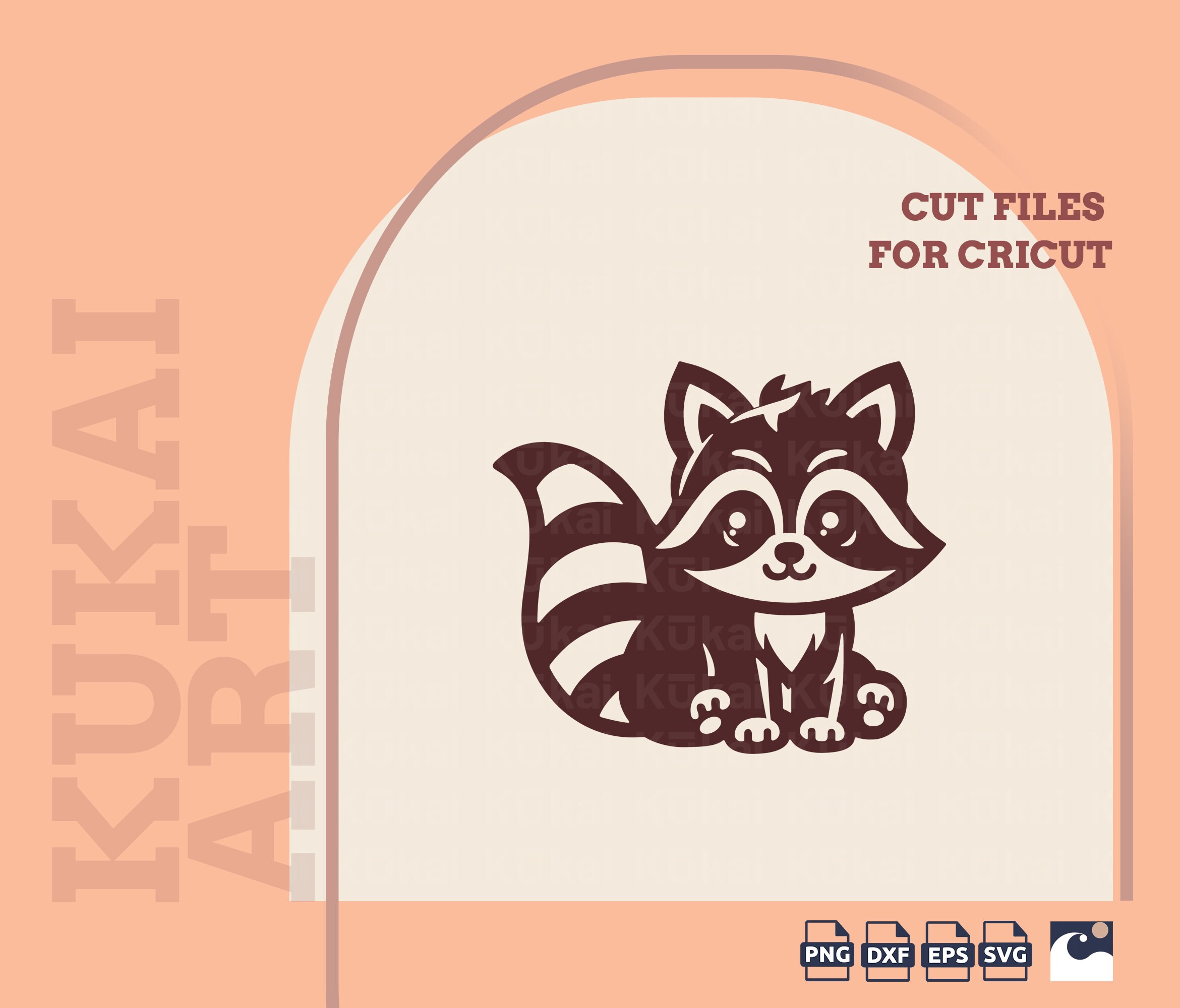 Raccoon Svg Cut File for Cricut, Cute Raccoon, Raccoon Silhouette, Cut ...