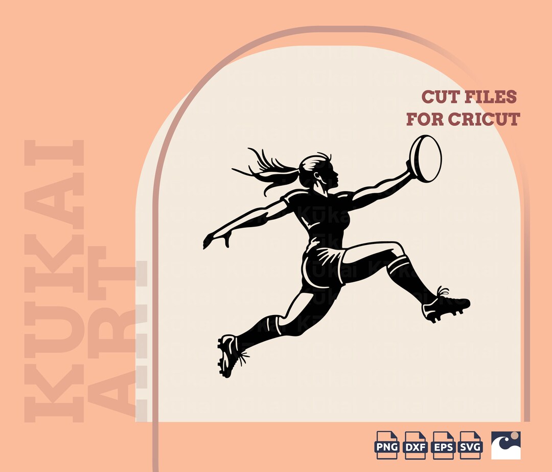 Female Rugby Svg, Silhouette, Rugby Player Svg, Woman Rugby Svg, Girl ...