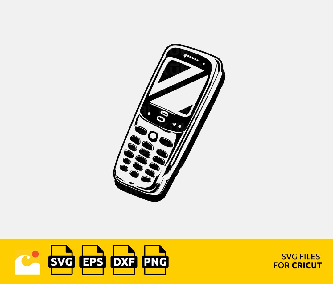 Retro Mobile Cell Phones Svg, Cell Phone Clipart, Mobile Svg, Vintage ...