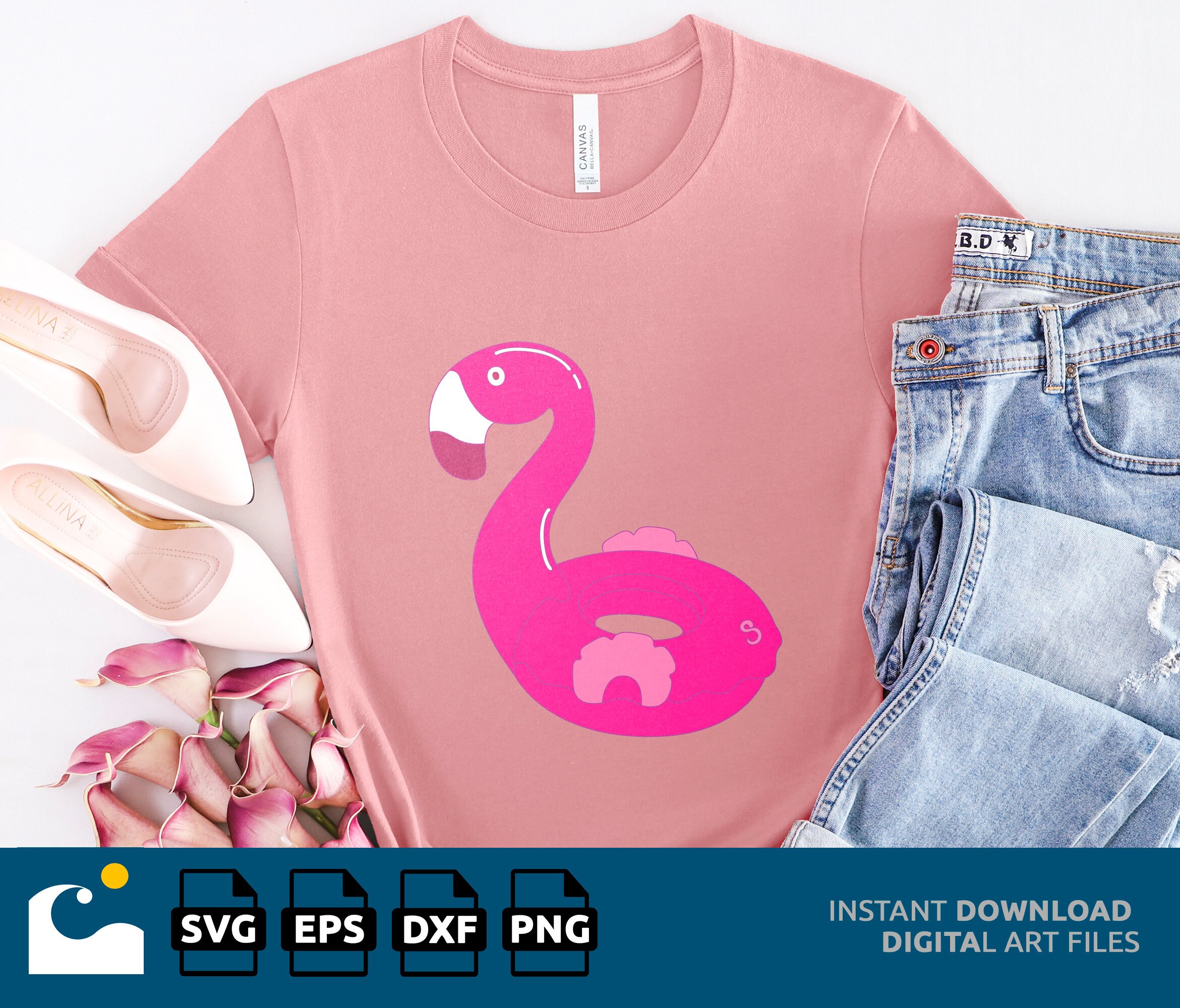 Flamingo Pool Float Svg Cute Svg Sea Svg Summer Clipart - Etsy Australia
